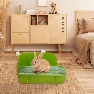 Small Pets | Small Animal Litter Pet Toilet Potty Trainer Corner Litter ...